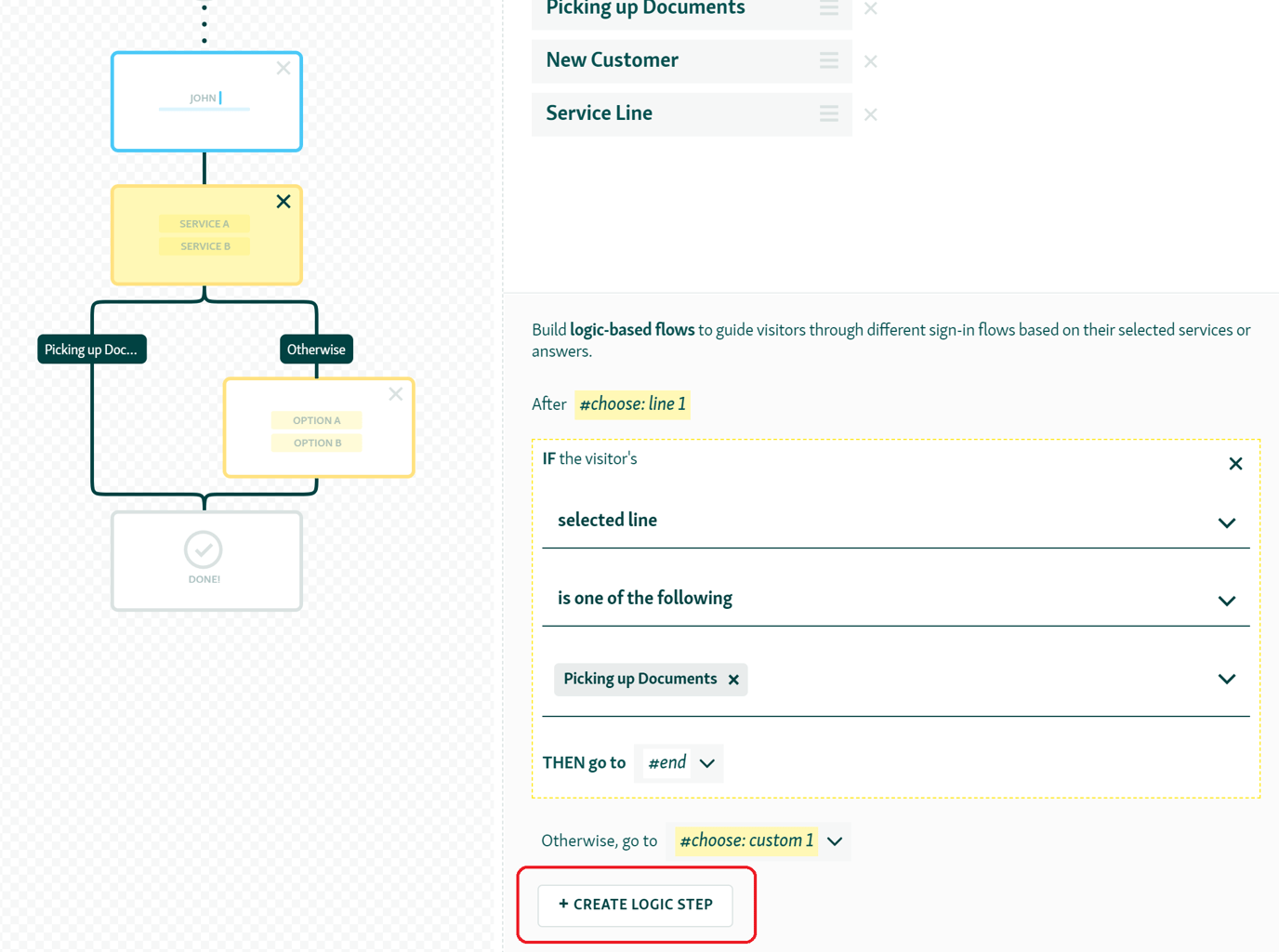 Create a branching sign-in flow