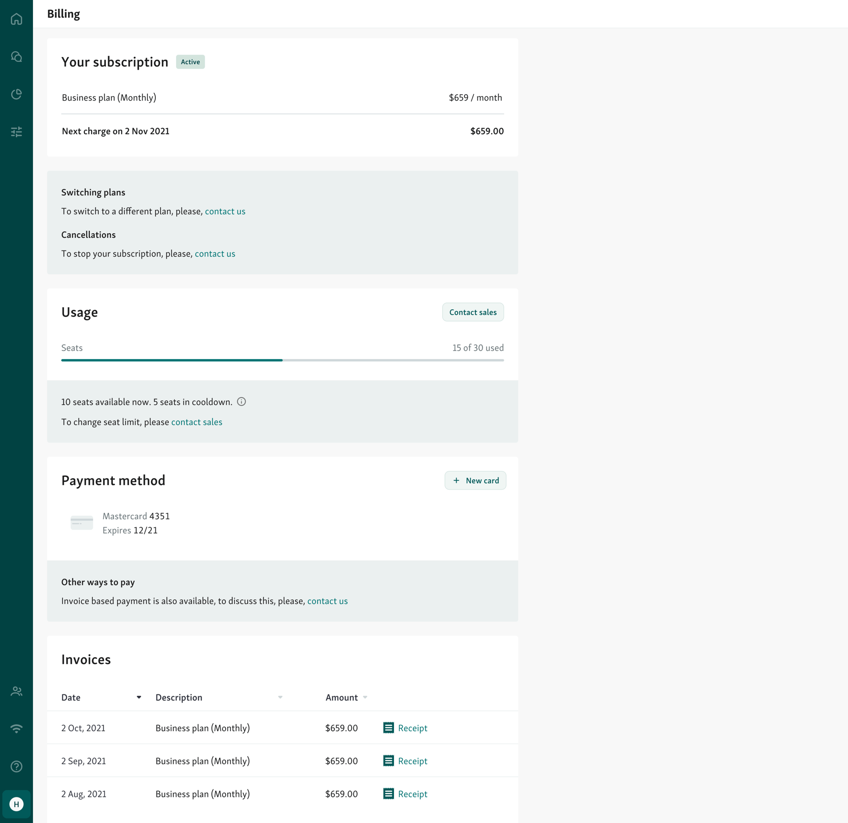 Billing Overview