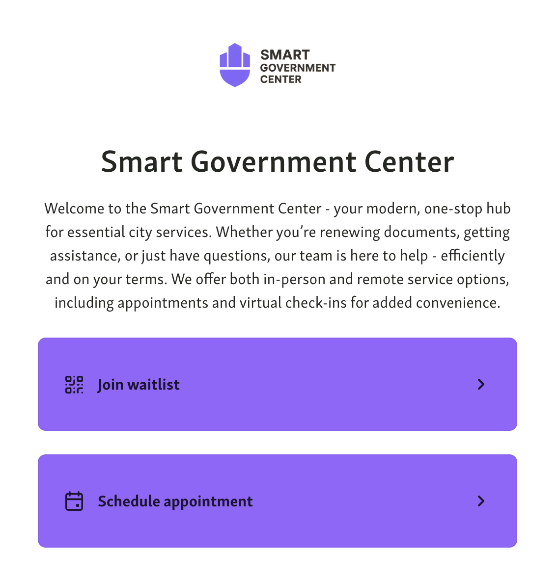 Visitor Website overview