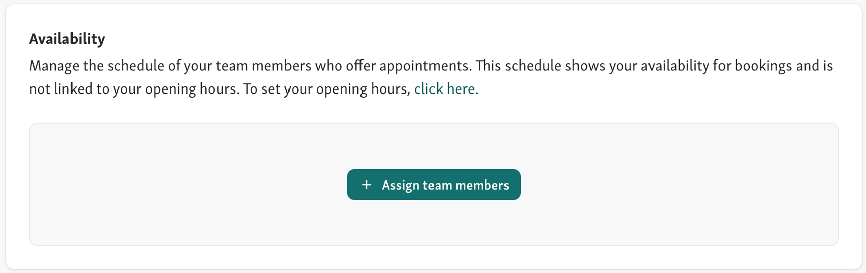 Availability settings (overview)